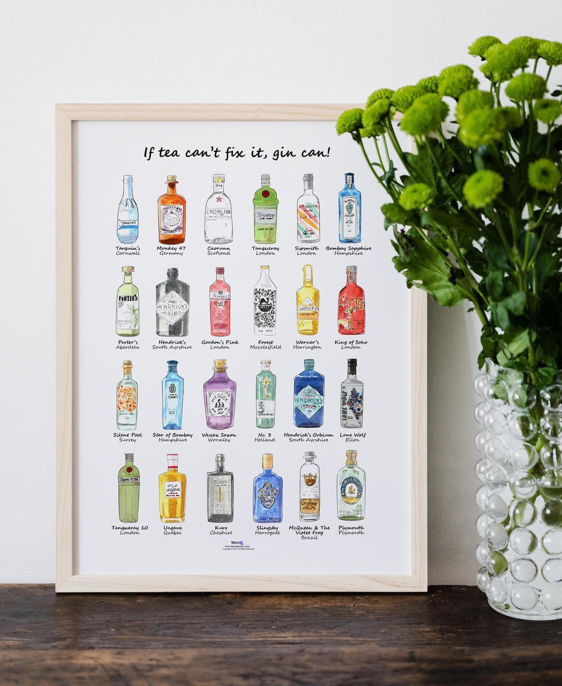 Gin Poster 1 Digital Print Gin Gift Wall Art Gin Lovers - Etsy