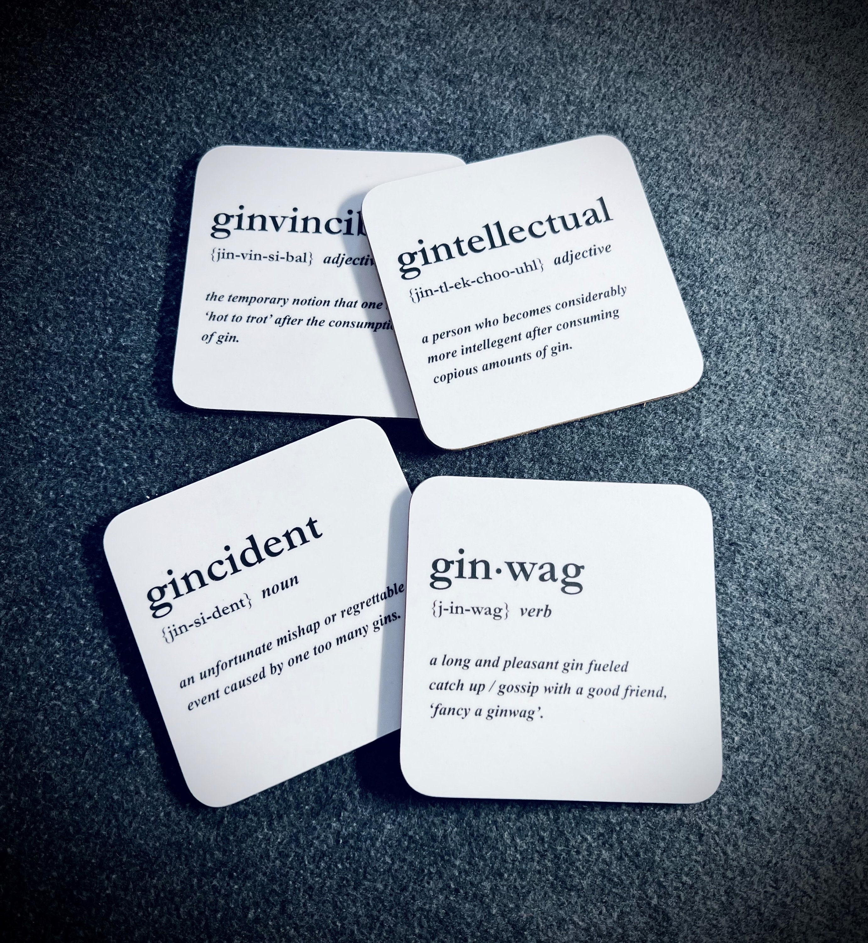 Gin Coasters Gin Table Coasters Coffee Coaster Tea Coaster - Etsy