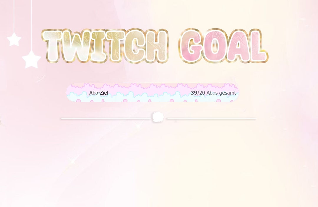 Animated Sub Goal Bar Twitch - Twitch Sub Goal, Subscription Goal ...