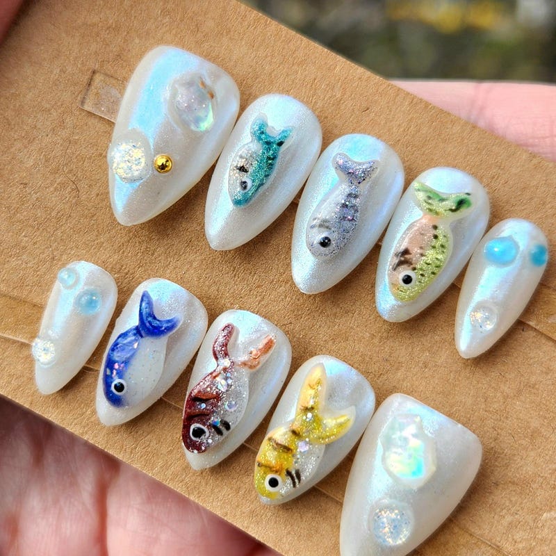 Fishing Lure Nails - Etsy