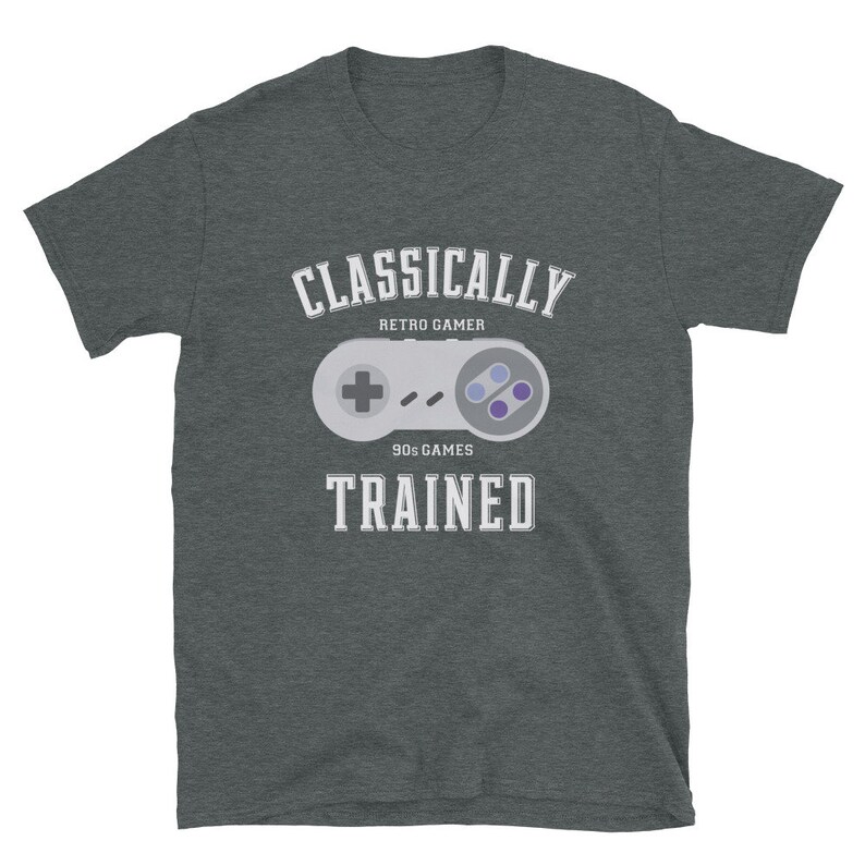 Classically Trained 8-bit NES 16-bit SNES Retro Gaming Tshirts Gamer T ...