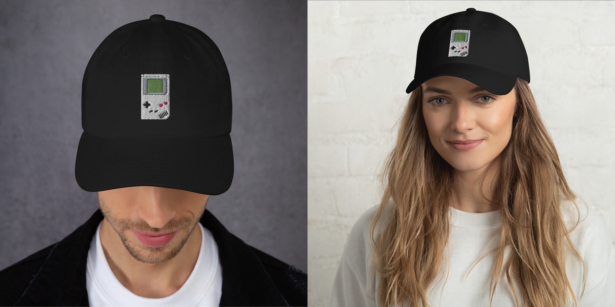 Game Boy Classic Dad Hat, Gameboy Embroidery Baseball Cap, Old School ...