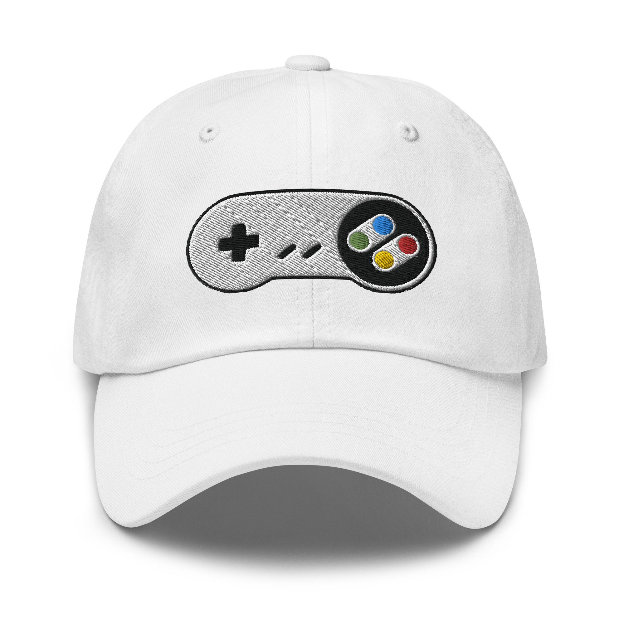 Video Game Controller Gamer Hat, Abstract SNES SFC Gamer Cap ...