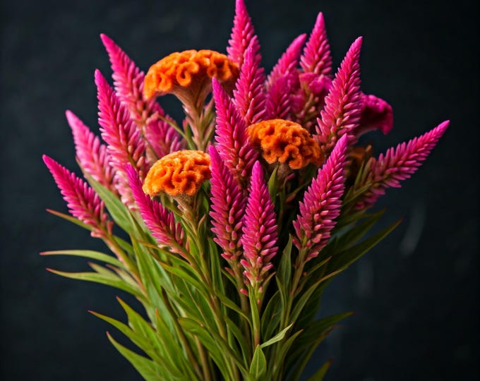 Celosia Flamingo Pink Annual Flower Seed 30 Seeds - Etsy