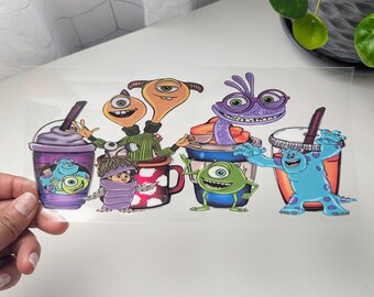 Trolls UV DTF Adhesive Cup Wrap for 16oz Glass Cup Size Premium Uv Dtf ...
