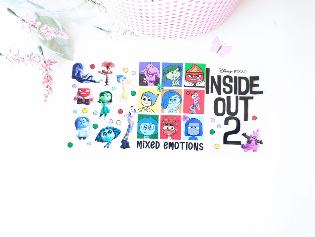 Mixed Emotions Inside Out 2 UV DTF Adhesive Double Print Wrap 16oz ...