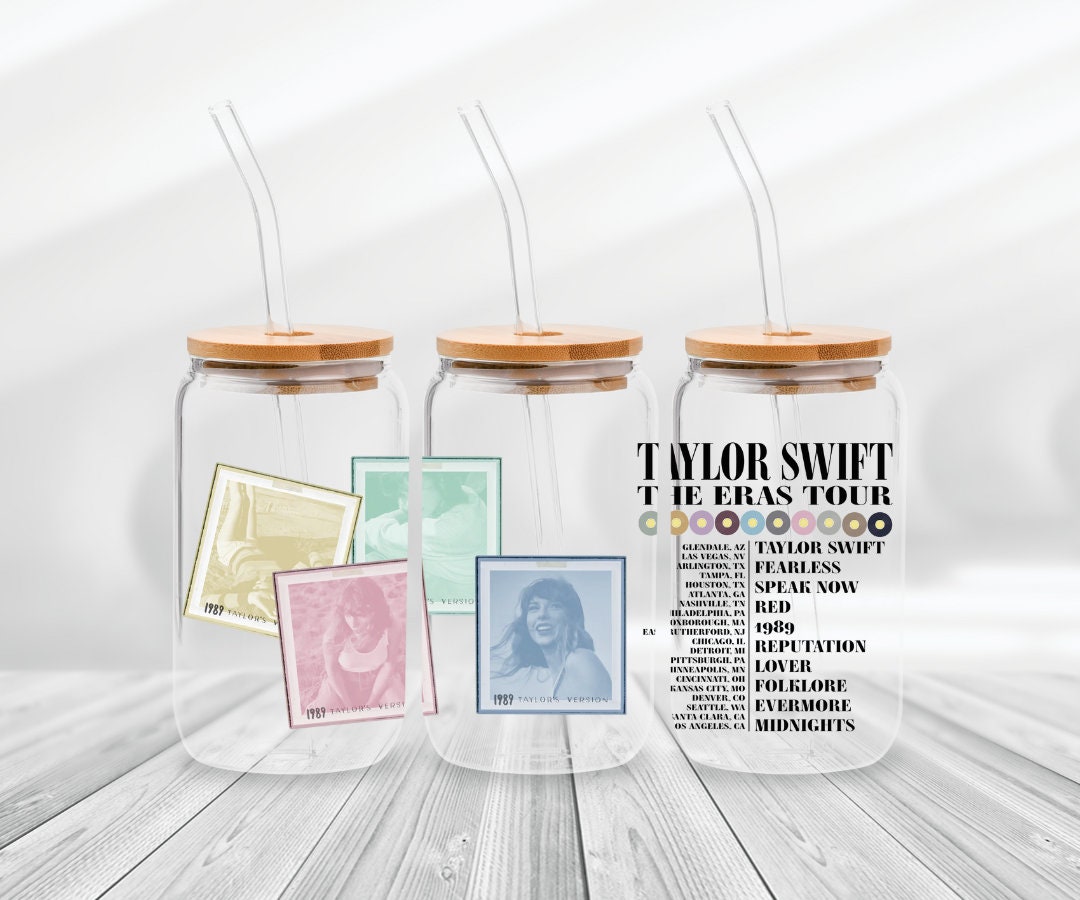Taylor Swift UV DTF Adhesive Cup Wrap 16oz Glass Cup Size premium Uv ... Taylor Swift UV DTF Adhesive Cup Wrap 16oz Glass Cup Size premium Uv ...