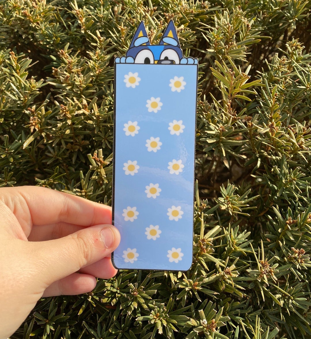 Bluey Peeker Laminated Bookmark Laminated Bookmark Bluey - Etsy