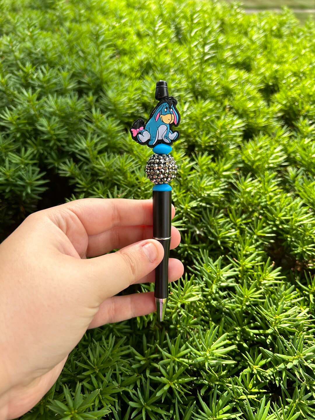 Eeyore Beaded Ballpoint Pen Beaded Pen Ballpoint Pen Eeyore Themed Pen ...
