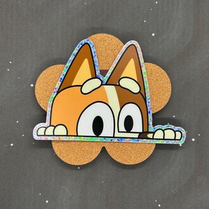 Bluey Peeker Sticker for Car Windows Water Bottles, Laptops, Kindles ...