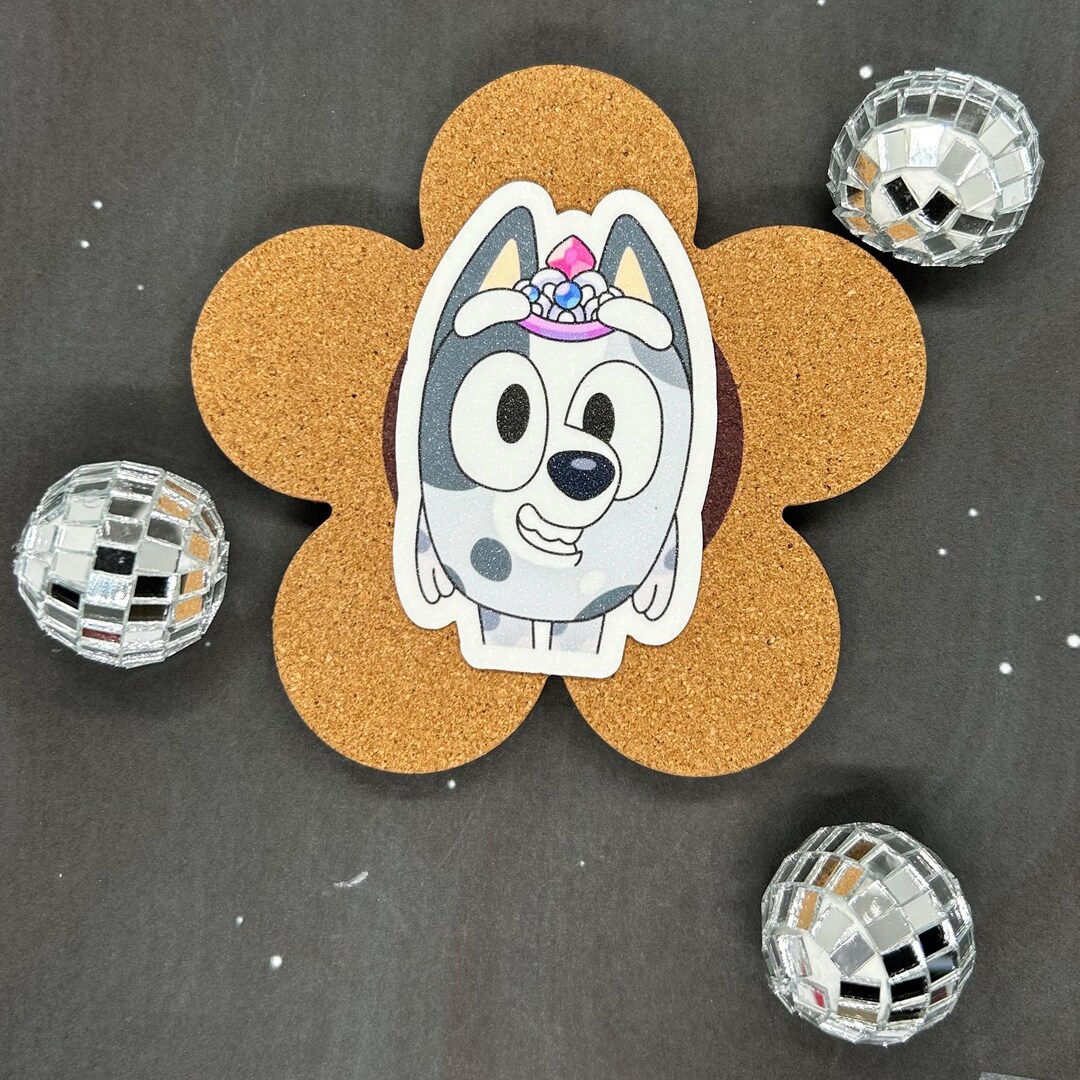 Princess Muffin Glitter Sticker bluey - Etsy