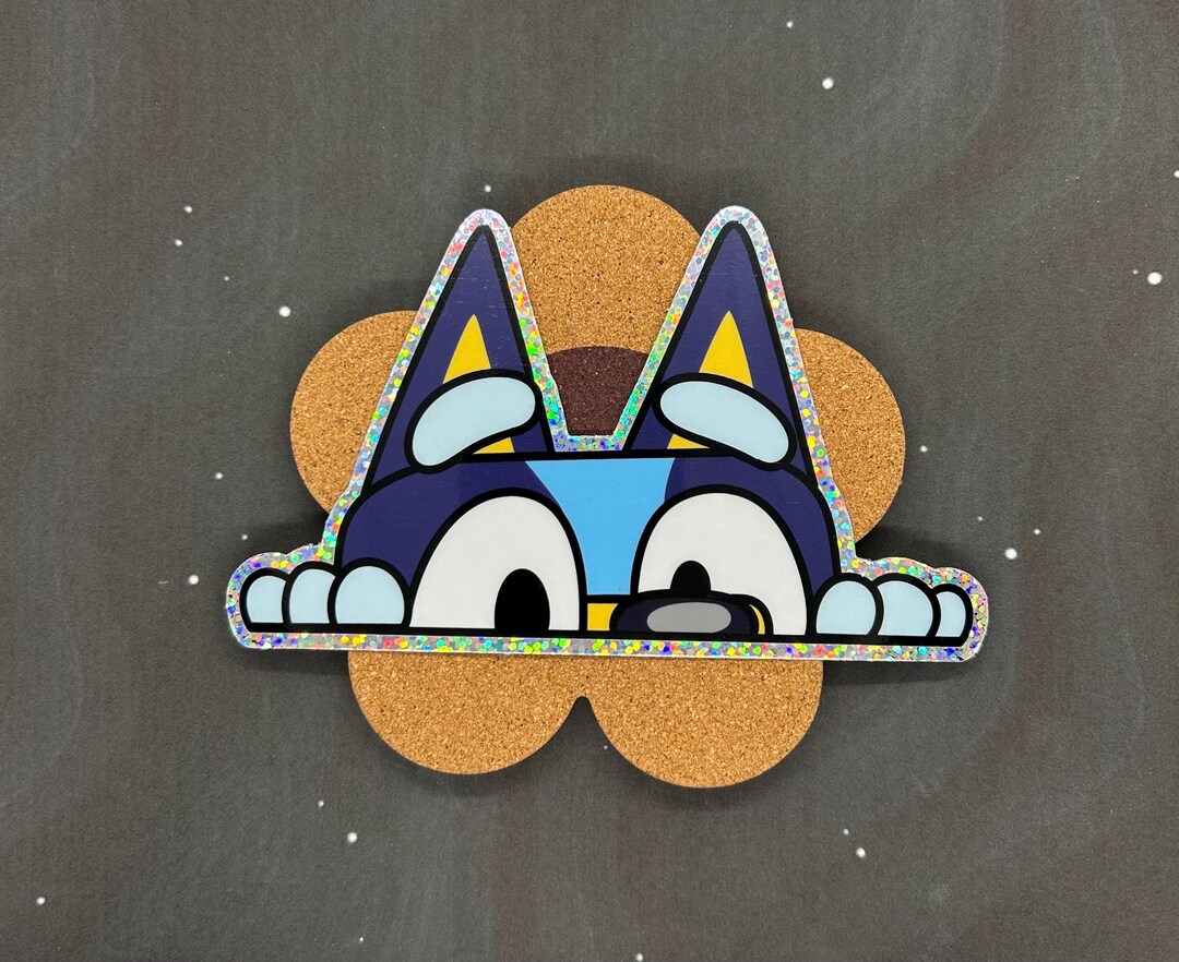 Bluey Peeker Sticker for Car Windows Water Bottles, Laptops, Kindles ...