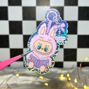 Bookish Labubu Glitter Sticker for Water Bottles, Laptops, Kindles ...