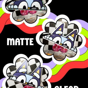 Bluey Peeker Vinyl Sticker for Car Windows, Water Bottles, Laptops ...