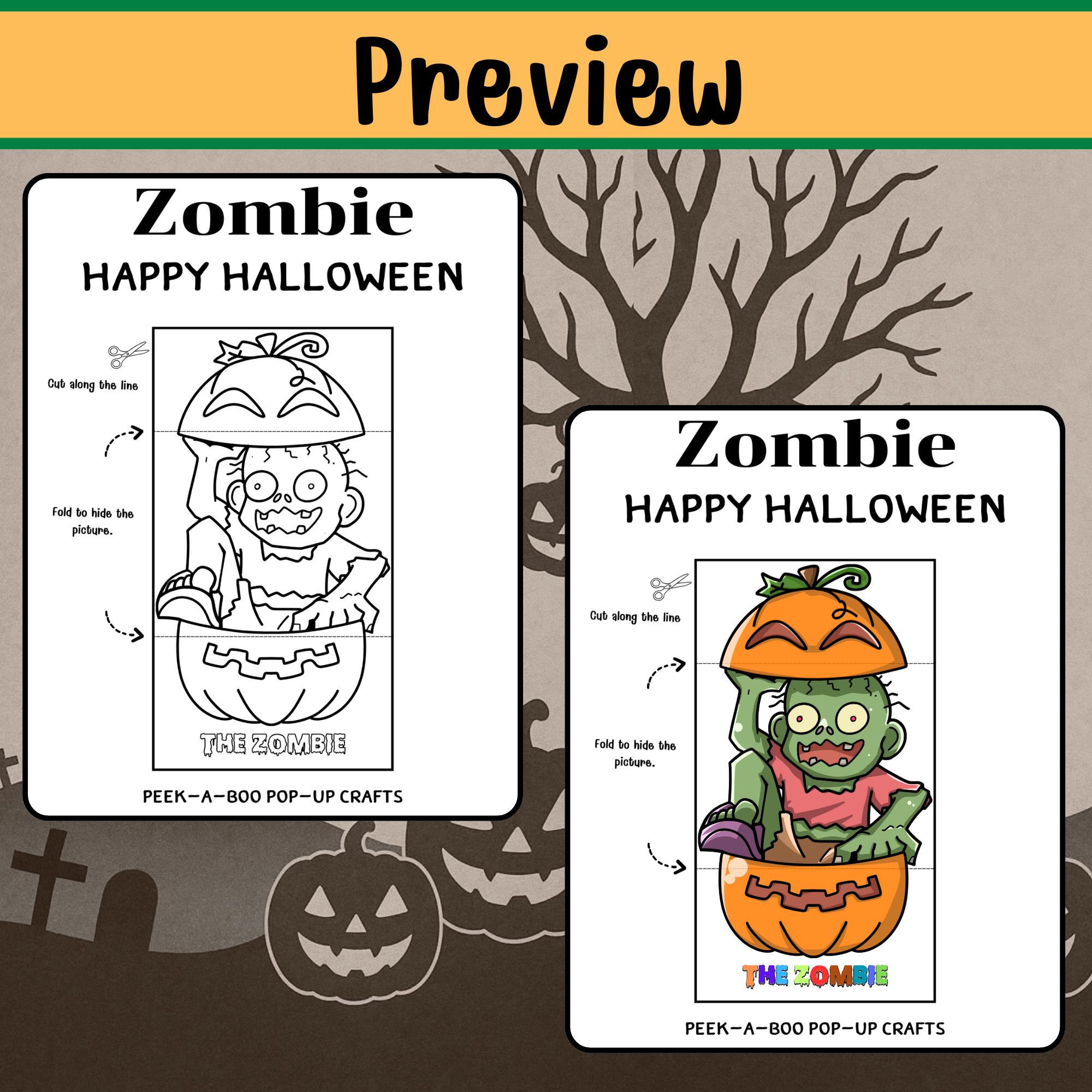 Halloween Peek-a-boo Pop-up Crafts | Fun Printable Halloween Activities ...