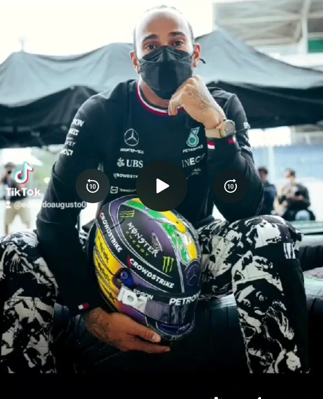 Lewis Hamilton Brazil 2021 Full Scale stunning - Etsy