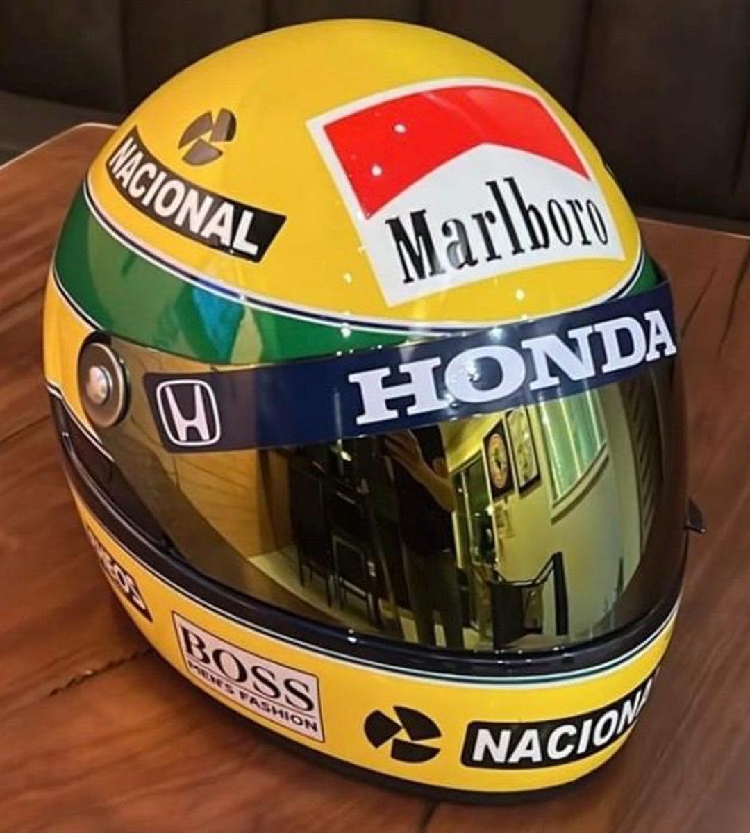 Ayrton Senna 2 1991 Gold Visor Incredible Value All Sizes Now Available ...