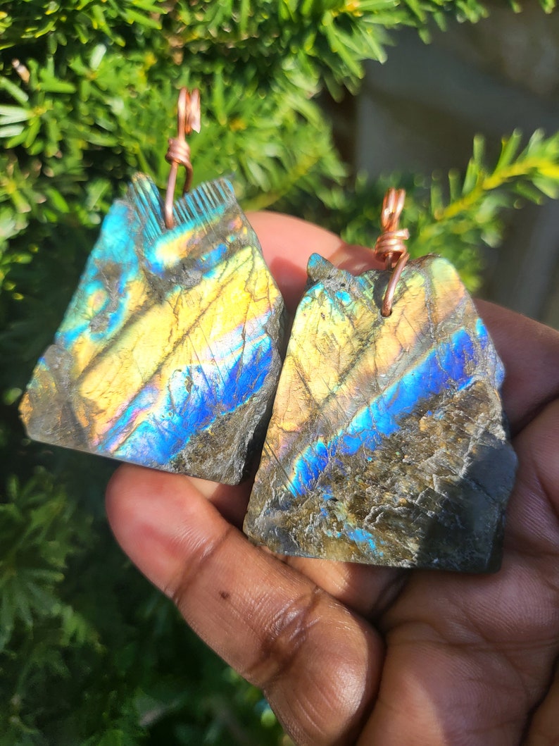 Spectrolite Necklace • Healing Crystals • Labradorite Necklace ...