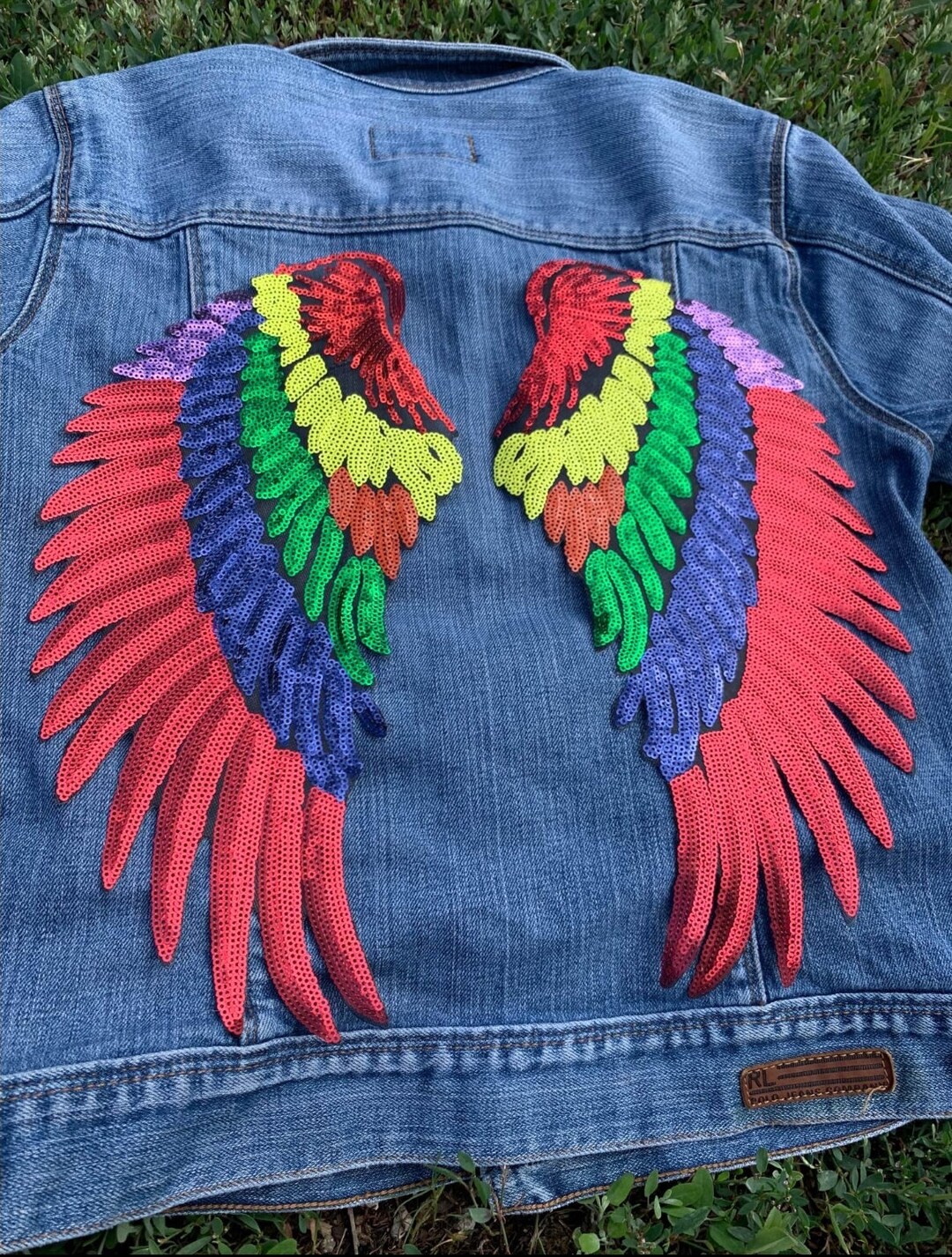 Large Angel Wing Patches / Angel Aura Wings Patches for Jacket / Top ...