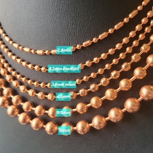 High Frequency • Pure Copper Ball Chain • Wire Wrapped Crystal Necklace ...