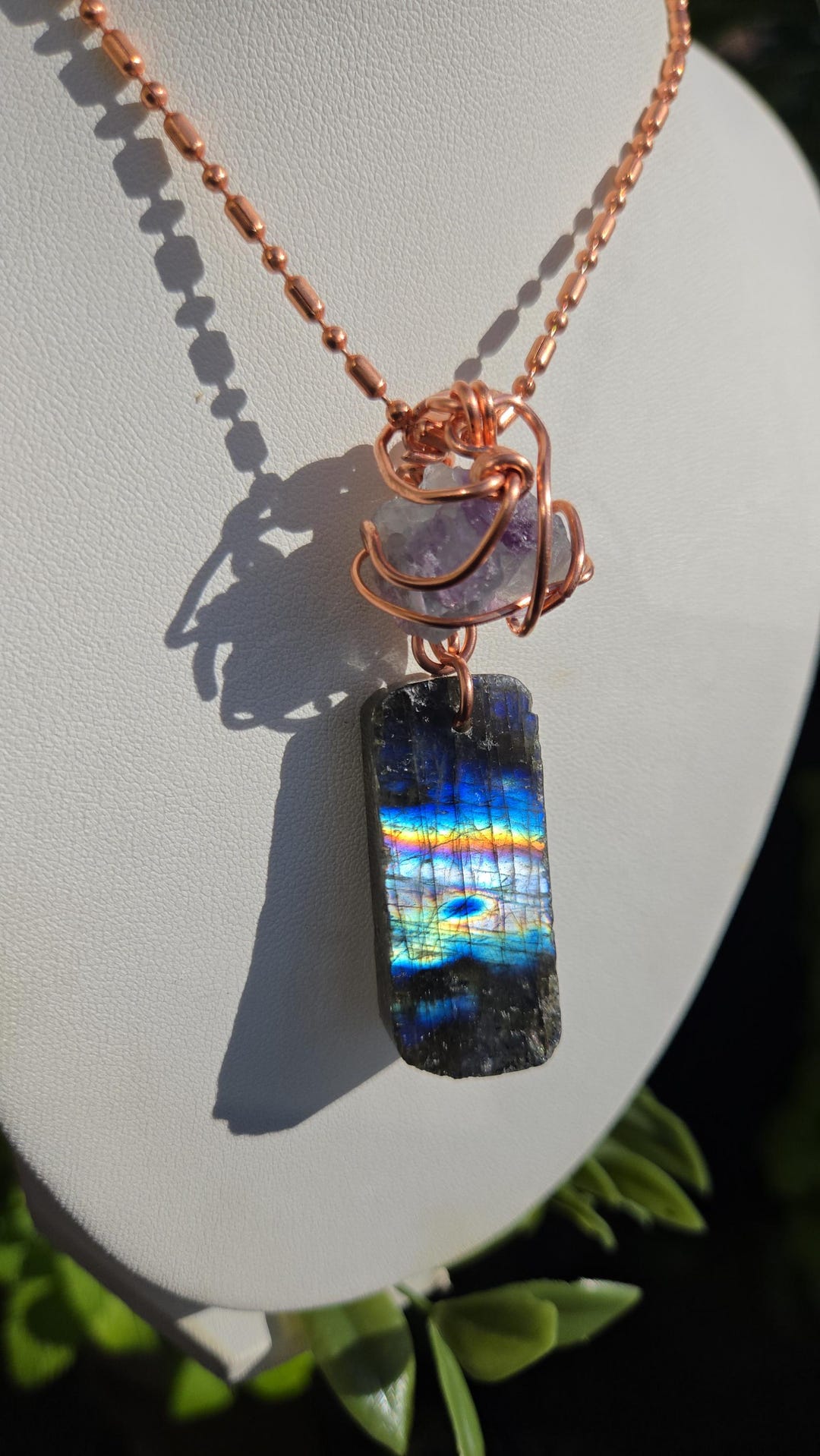 Galaxy Spectrolite Necklace • Healing Crystals • Heartfelt Gemstone ...