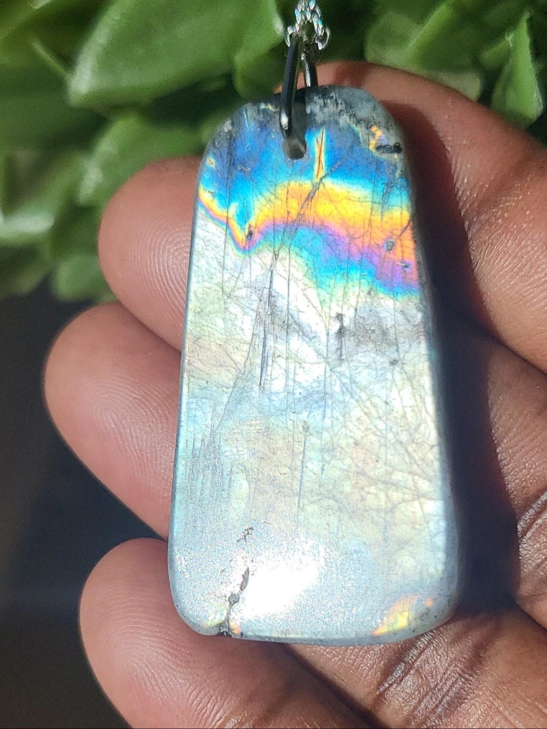 Spectrolite Necklace, Gift for Him or Her, Spectrolite Stone Jewelry ...