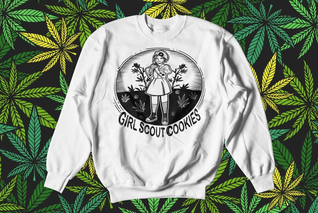 Girl Scout Cookies Sweater - GSC Sweatshirt, Weed Sweatshirt, Cannabis ...