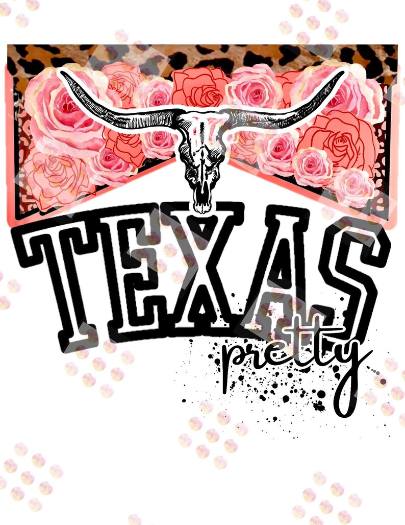 Texas Pretty Png Digital Download - Etsy