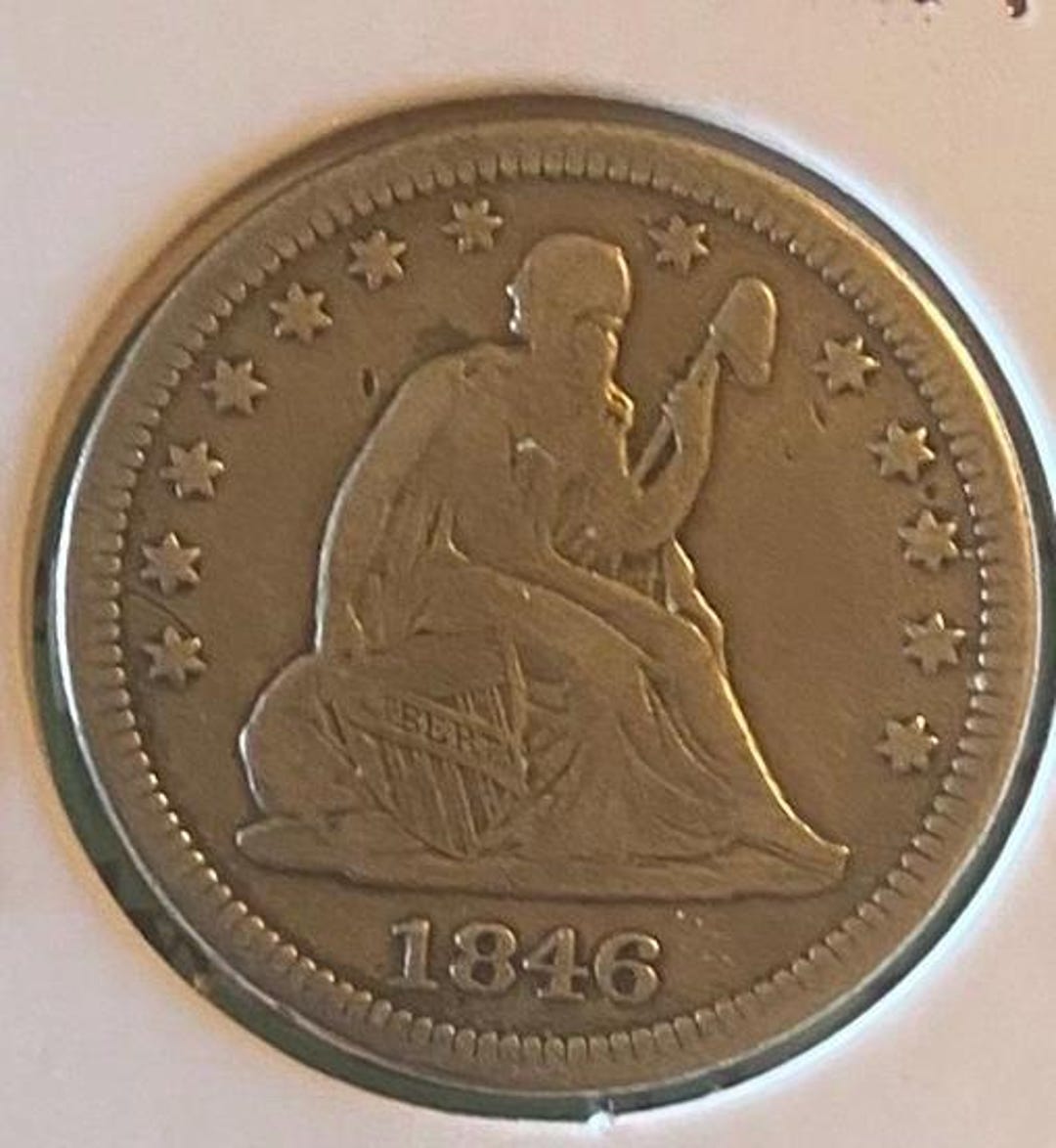 1846 Seated Liberty Quarter - Etsy