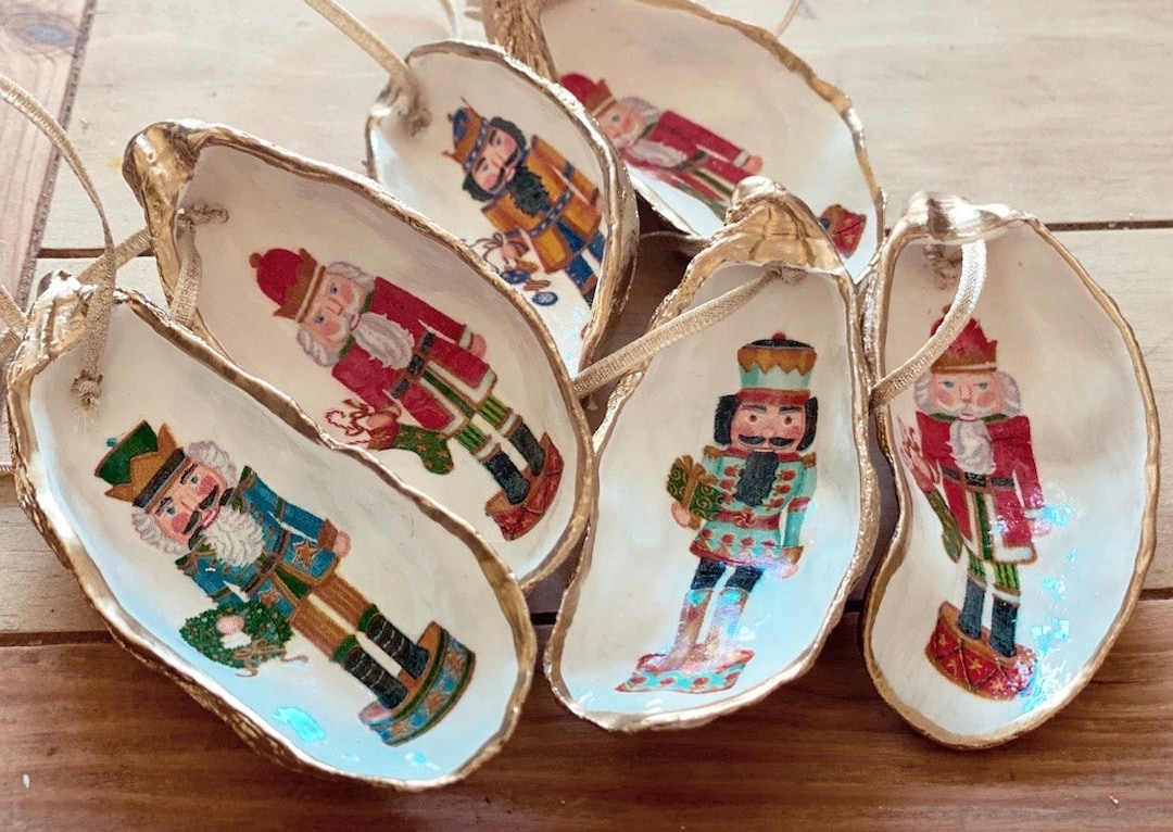 Nutcracker Christmas Shell Decorations - Etsy