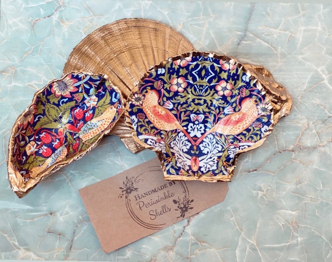 William Morris Strawberry Thief Design Seashell - Etsy