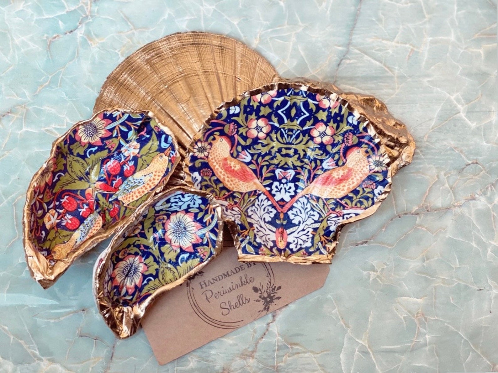 William Morris Strawberry Thief Design Seashell - Etsy