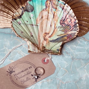 The Birth of Venus Scallop Shell Art - Etsy