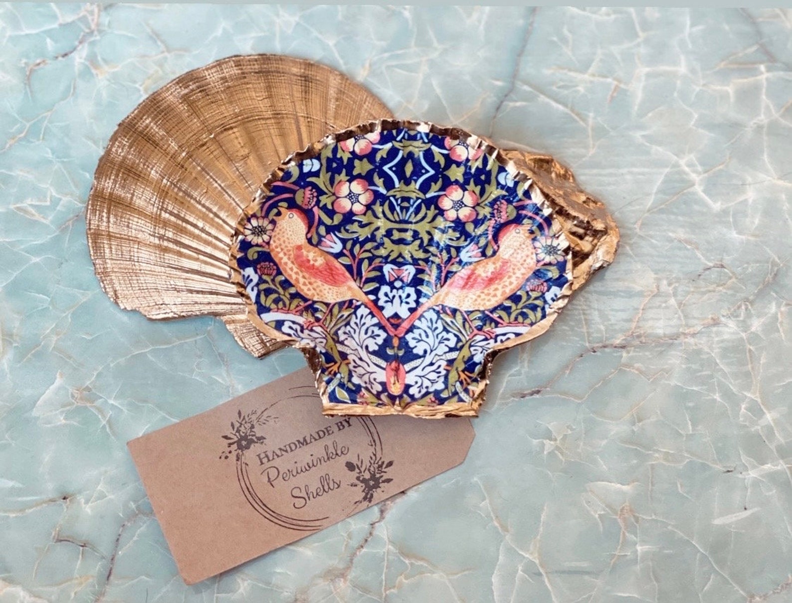 William Morris Strawberry Thief Design Seashell - Etsy