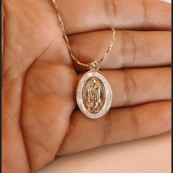 Virgin Mary Locket - Etsy