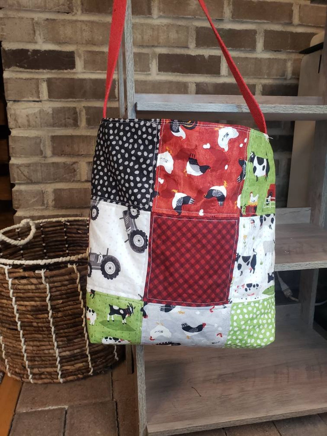 Quilted Tote Bag, Farm Sweet Farm, Tractor, Farmcountry Life, Farm ...