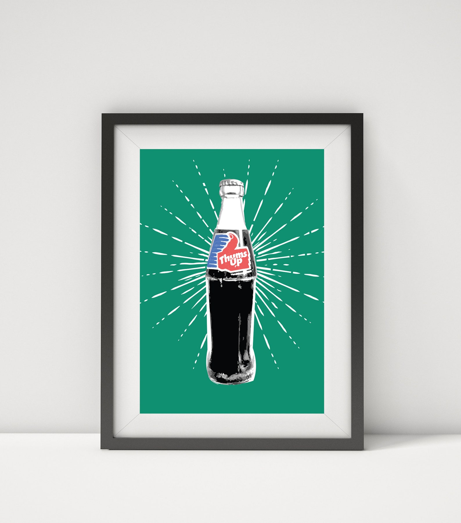 Thums up and Limca Set Indian Desi Wall Art Print Posters 5 X 7, A4, A3 ...