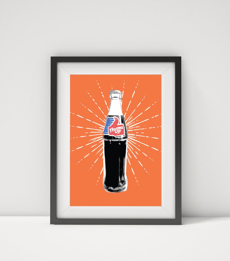 Thums up and Limca Set Indian Desi Wall Art Print Posters 5 X 7, A4, A3 ...