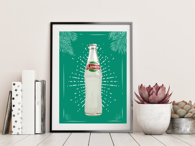 Thums up and Limca Set Indian Desi Wall Art Print Posters 5 X 7, A4, A3 ...