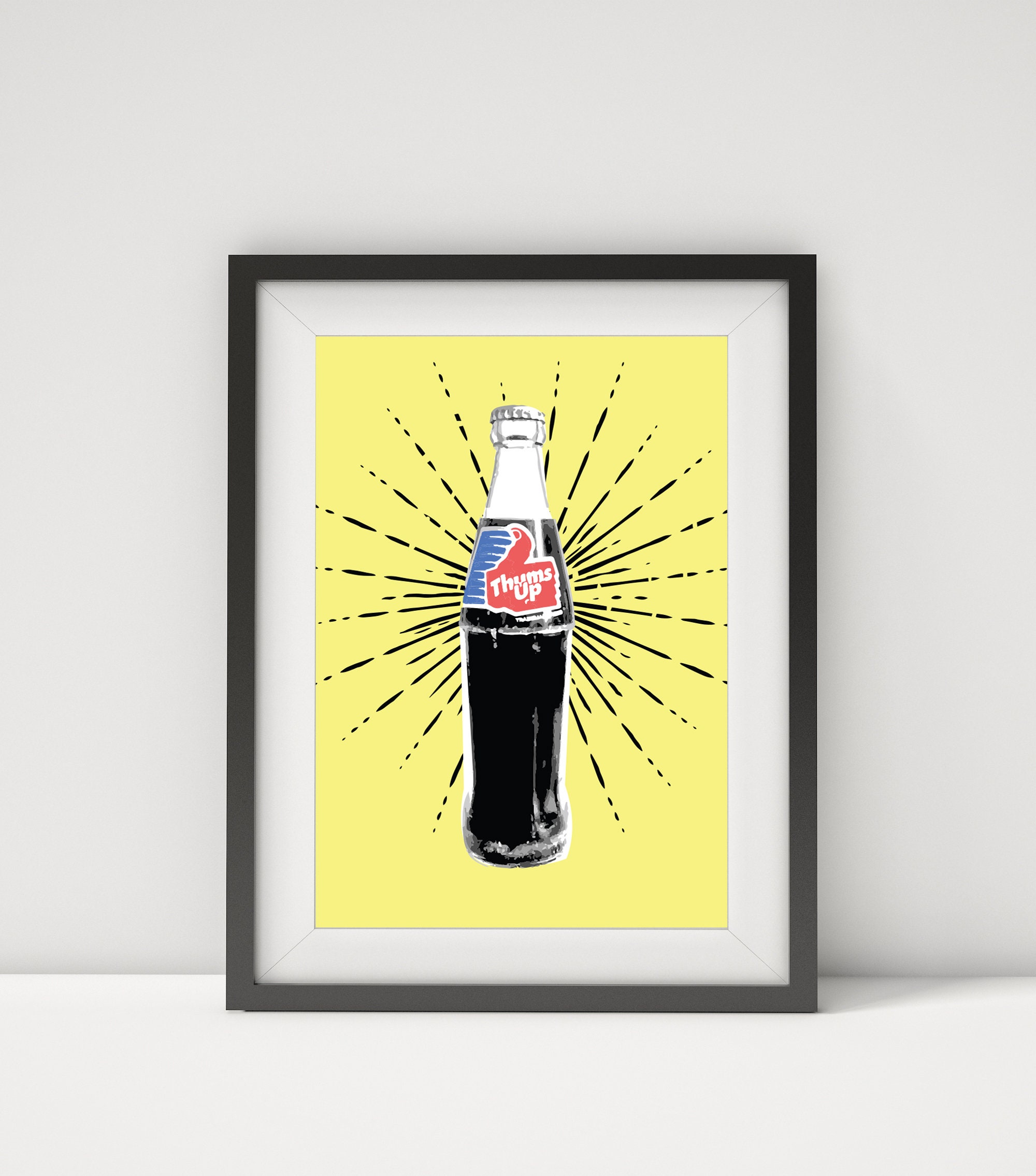 Thums up and Limca Set Indian Desi Wall Art Print Posters 5 X 7, A4, A3 ...