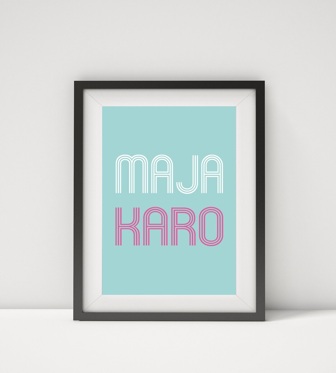 Maja Karo Indian Desi Wall Art Print Poster A3 A4 - Etsy