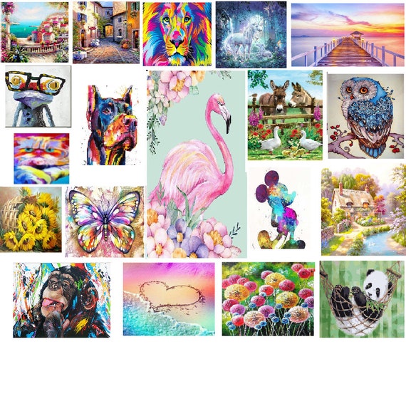 Extra Large Painting by Numbers 57 X 47 Canvas Size - Etsy