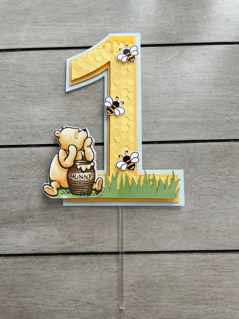 Vintage Pooh Cake Topper - Winnie the Pooh - Birthday - Baby Shower ...