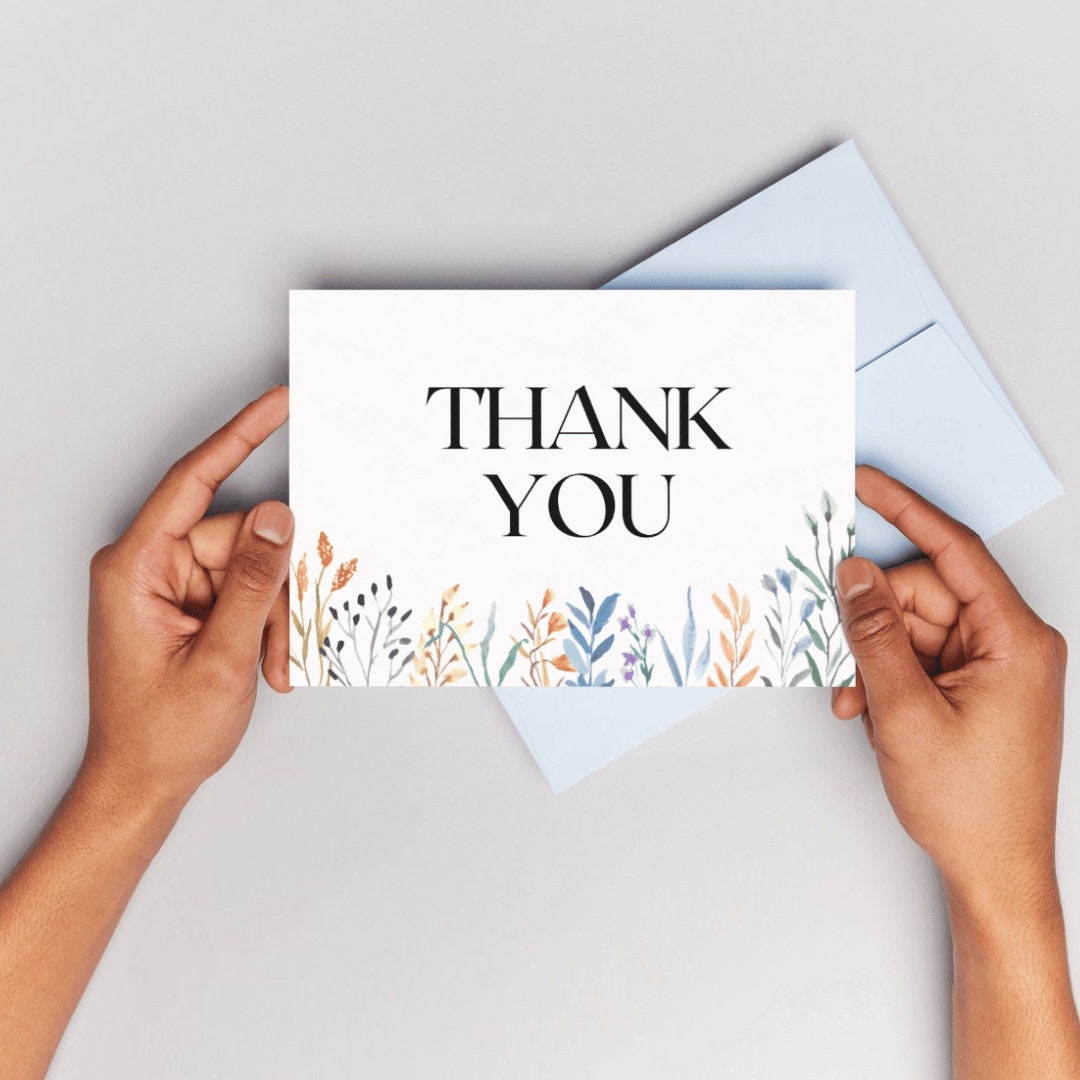 Classical Conversations Tutor Thank You Card: Floral Design (digital ...
