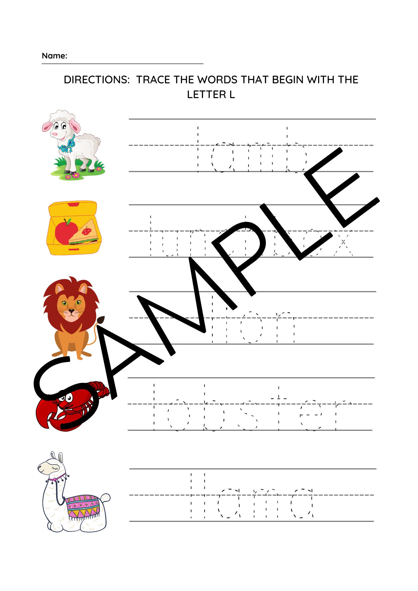 Word Tracing Worksheets, Educational Beginners, Writing Practice ...