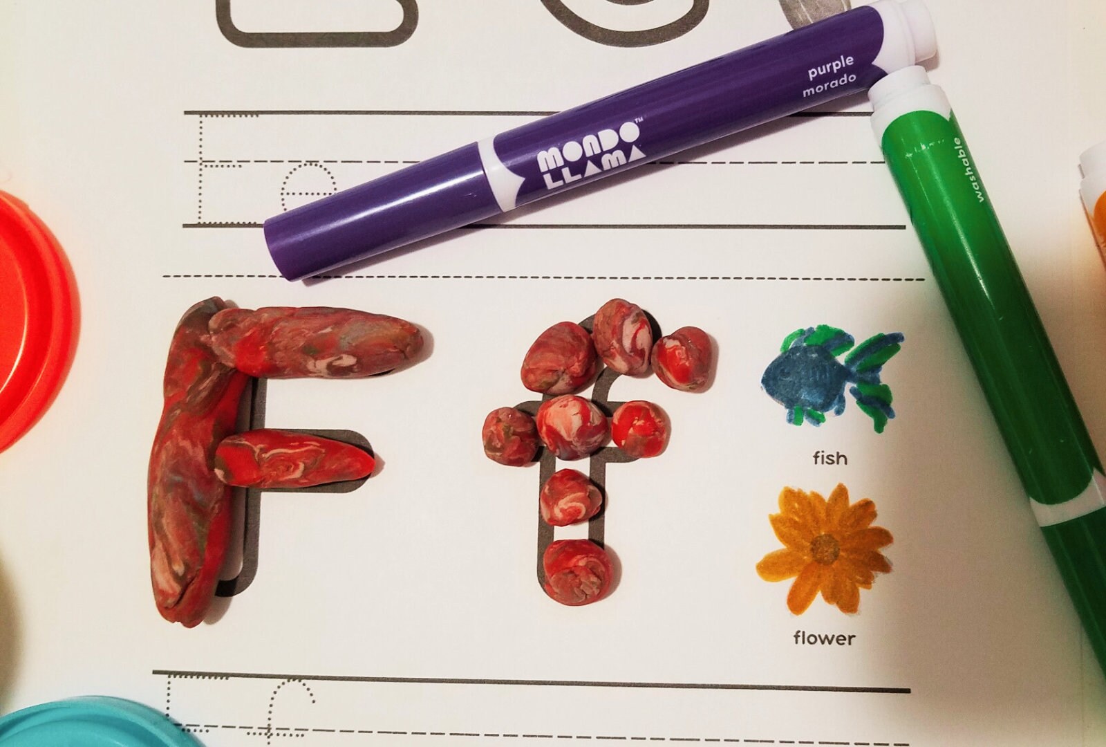 Alphabet Play Doh Mats: ABC Tracing Printables for Preschool (digital ...