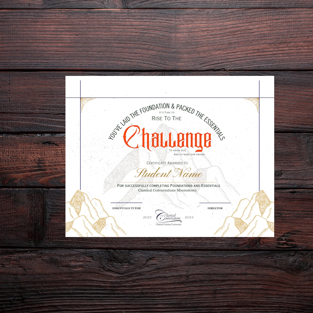 Rise to the Challenge | CC Graduate | Essentials | EOY | End of Year ...