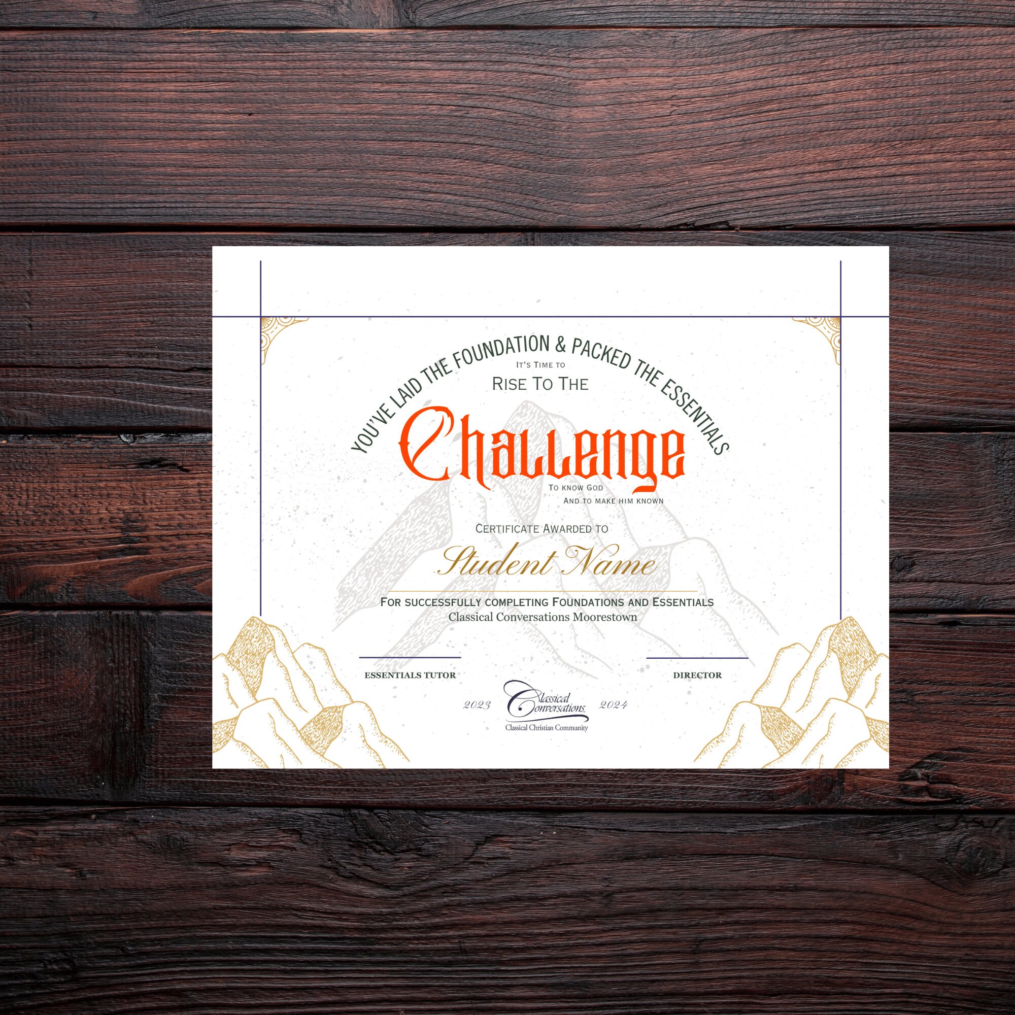 Rise to the Challenge | CC Graduate | Essentials | EOY | End of Year ...