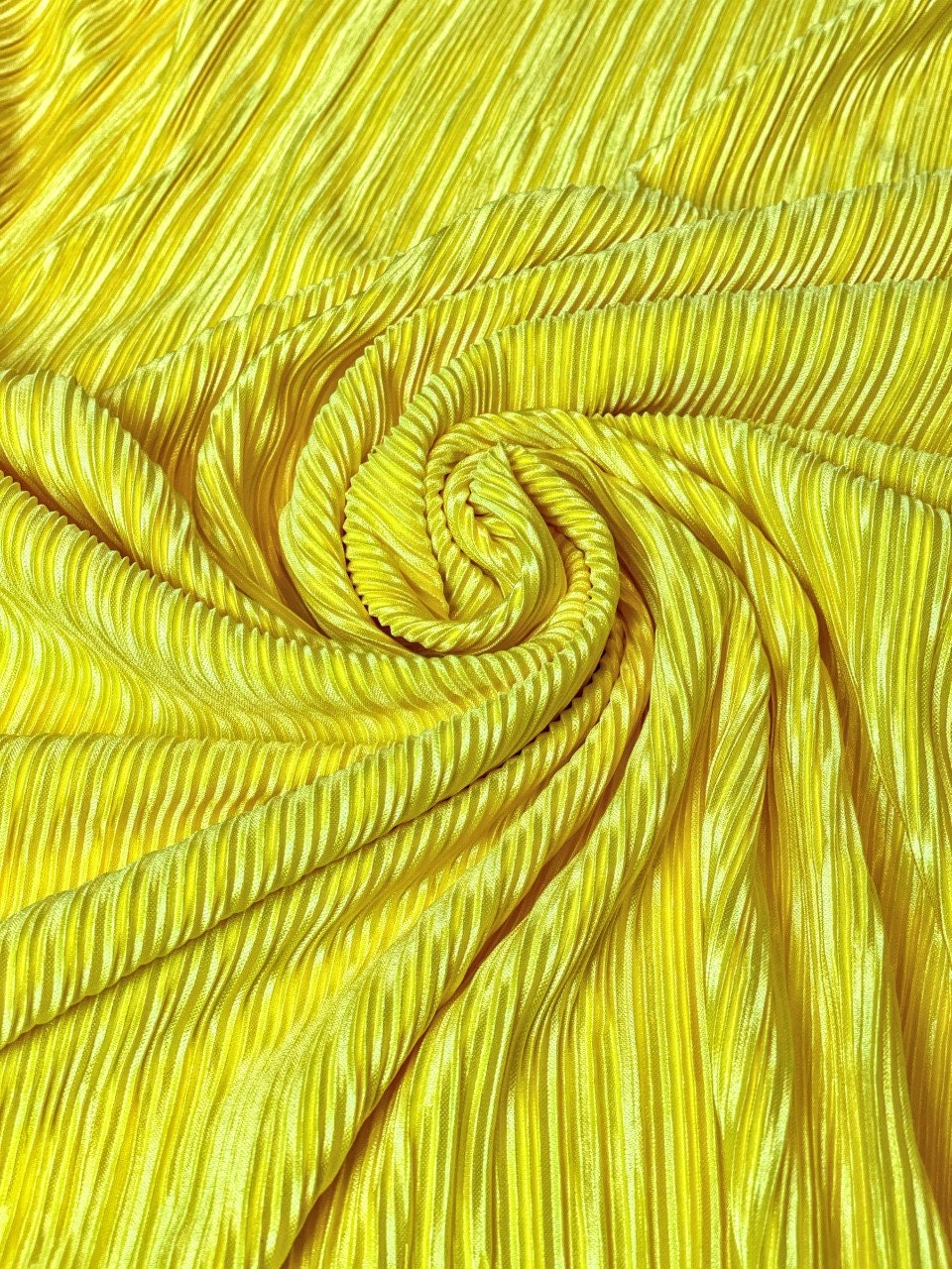 Yellow Pleated Fabric | Etsy