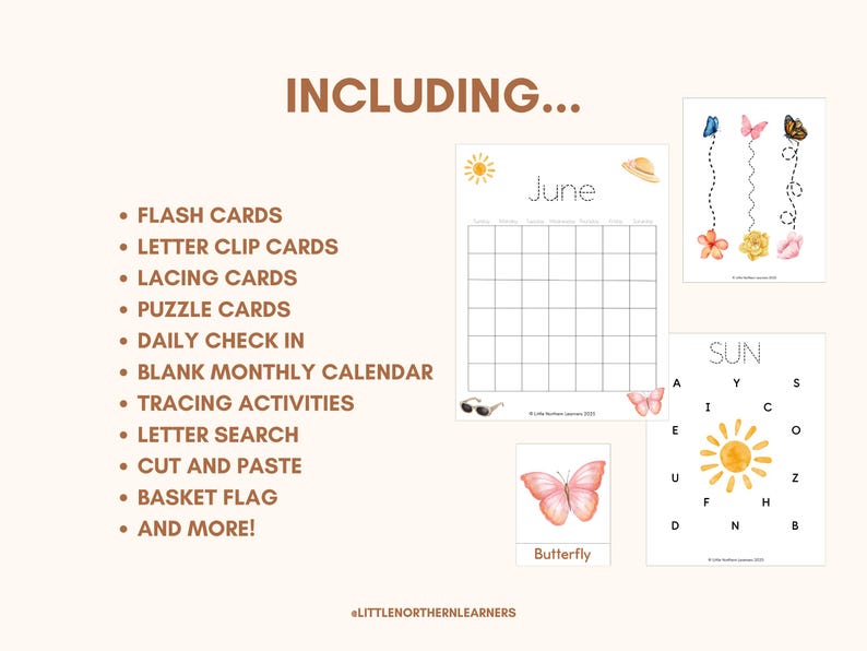 June Preschool Activity Pack: Summer Early Learning (PDF Download) - Etsy